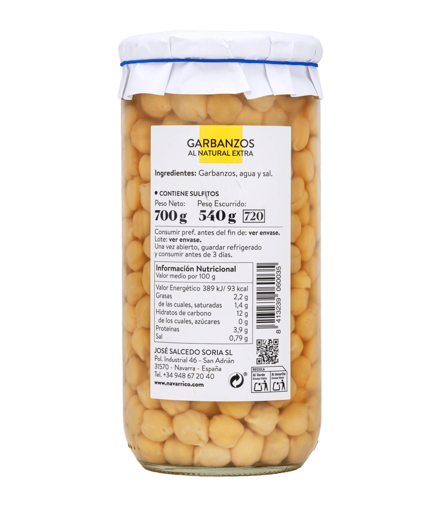 Garbanzos al Natural Extra