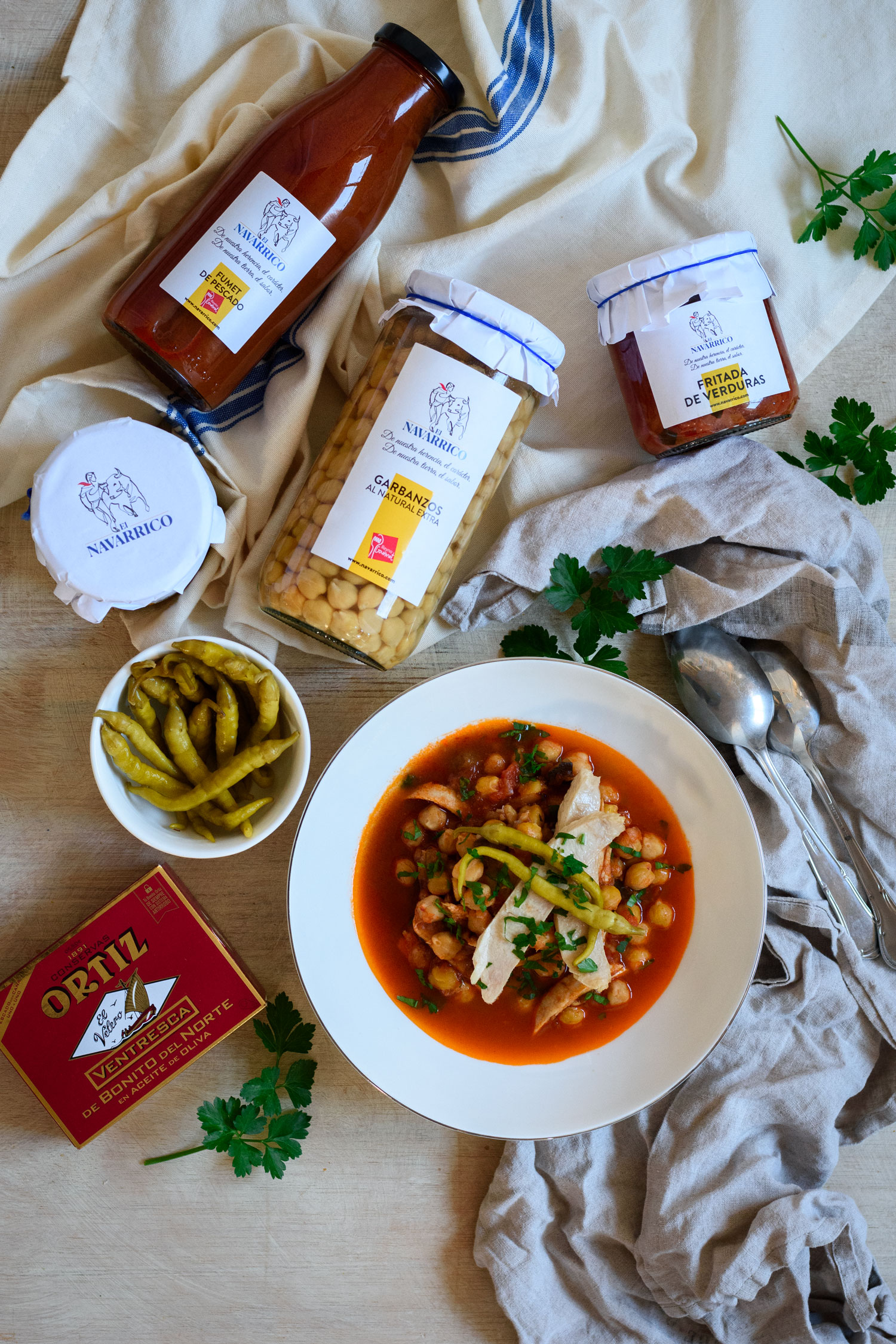 Chickpeas with Tuna Belly and Fritada: when simplicity becomes ...